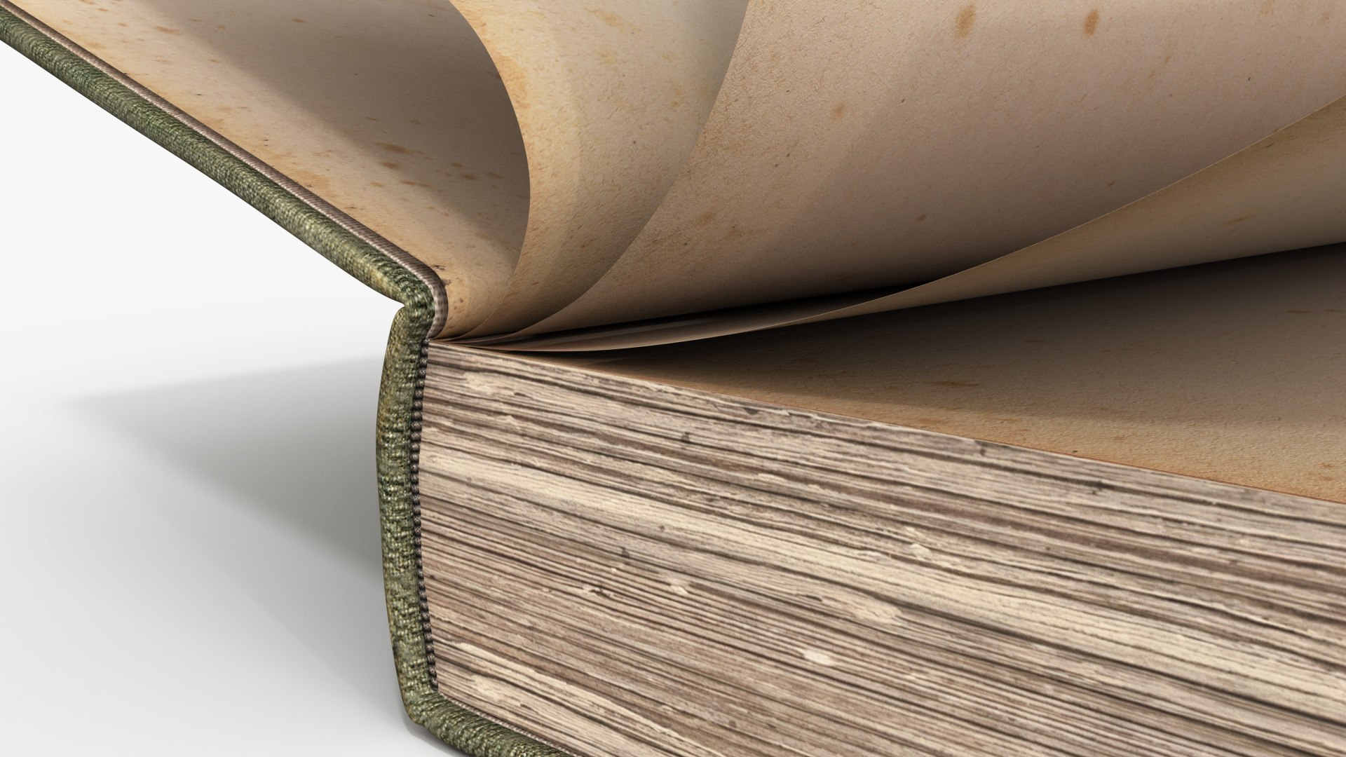 Old Damaged Book 8K PBR Textures Rigged And Animated 3D Model ...