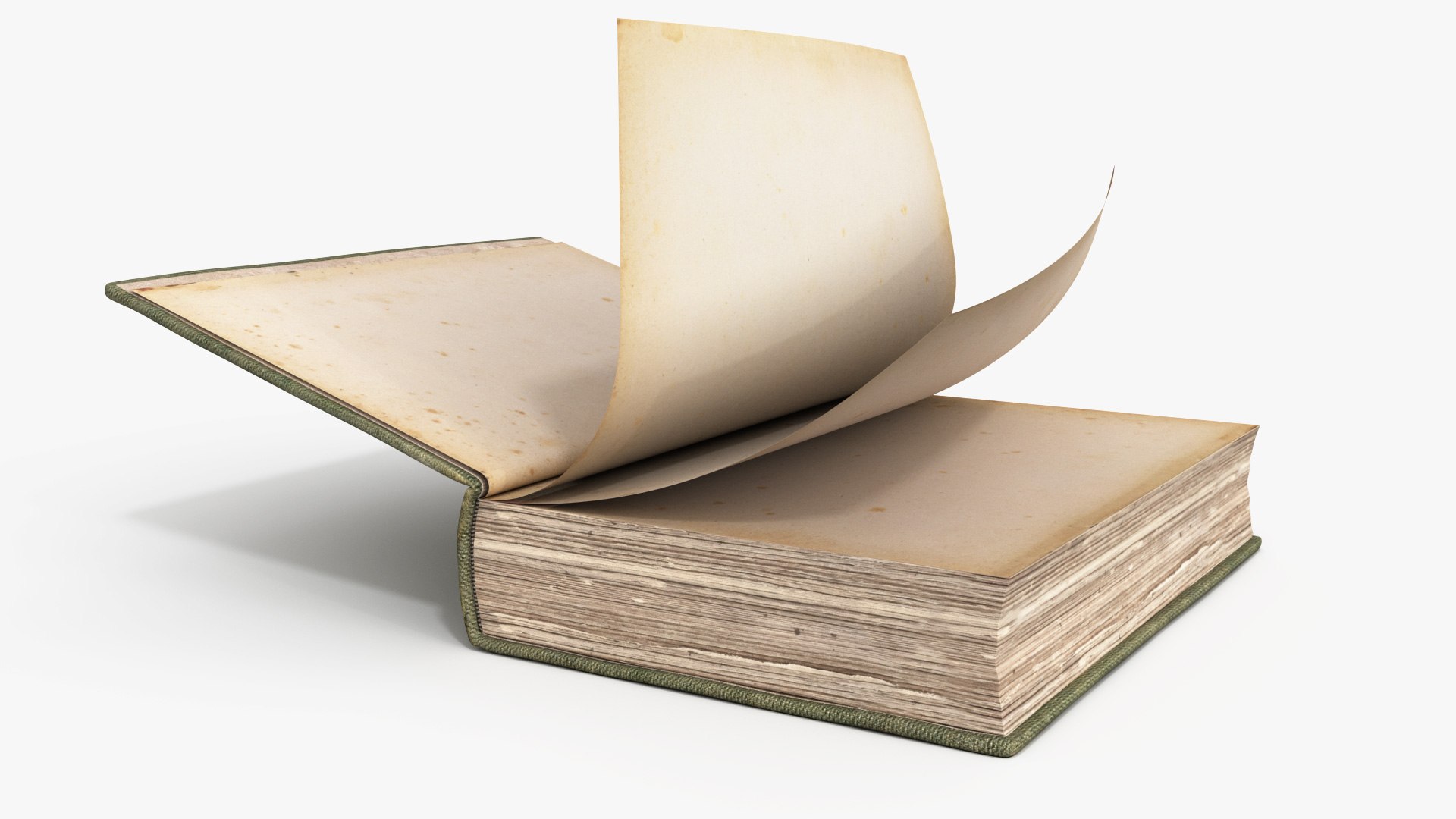 Old Damaged Book 8K PBR Textures Rigged And Animated 3D Model ...