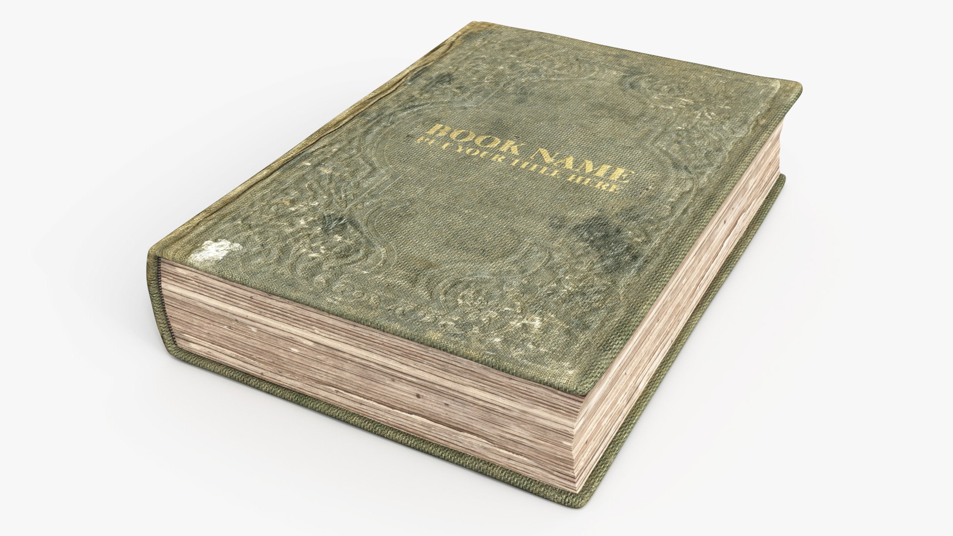 Old Damaged Book 8K PBR Textures Rigged And Animated 3D Model ...