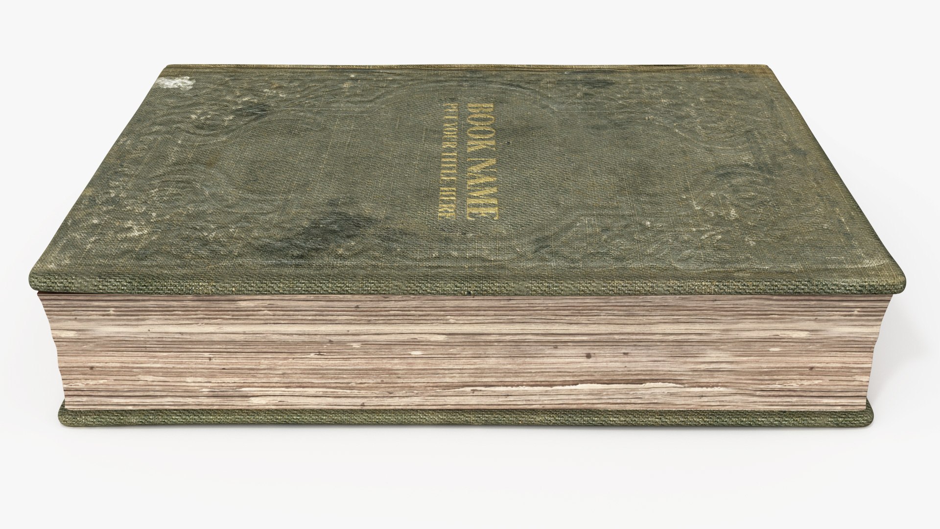 Old Damaged Book 8K PBR Textures Rigged And Animated 3D Model ...