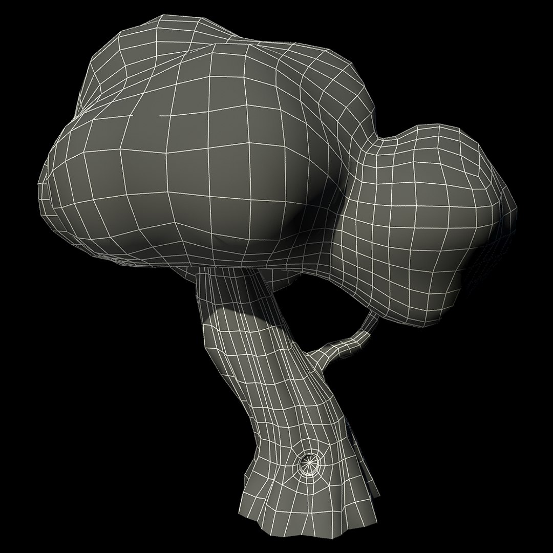 3ds Max Cartoon Tree