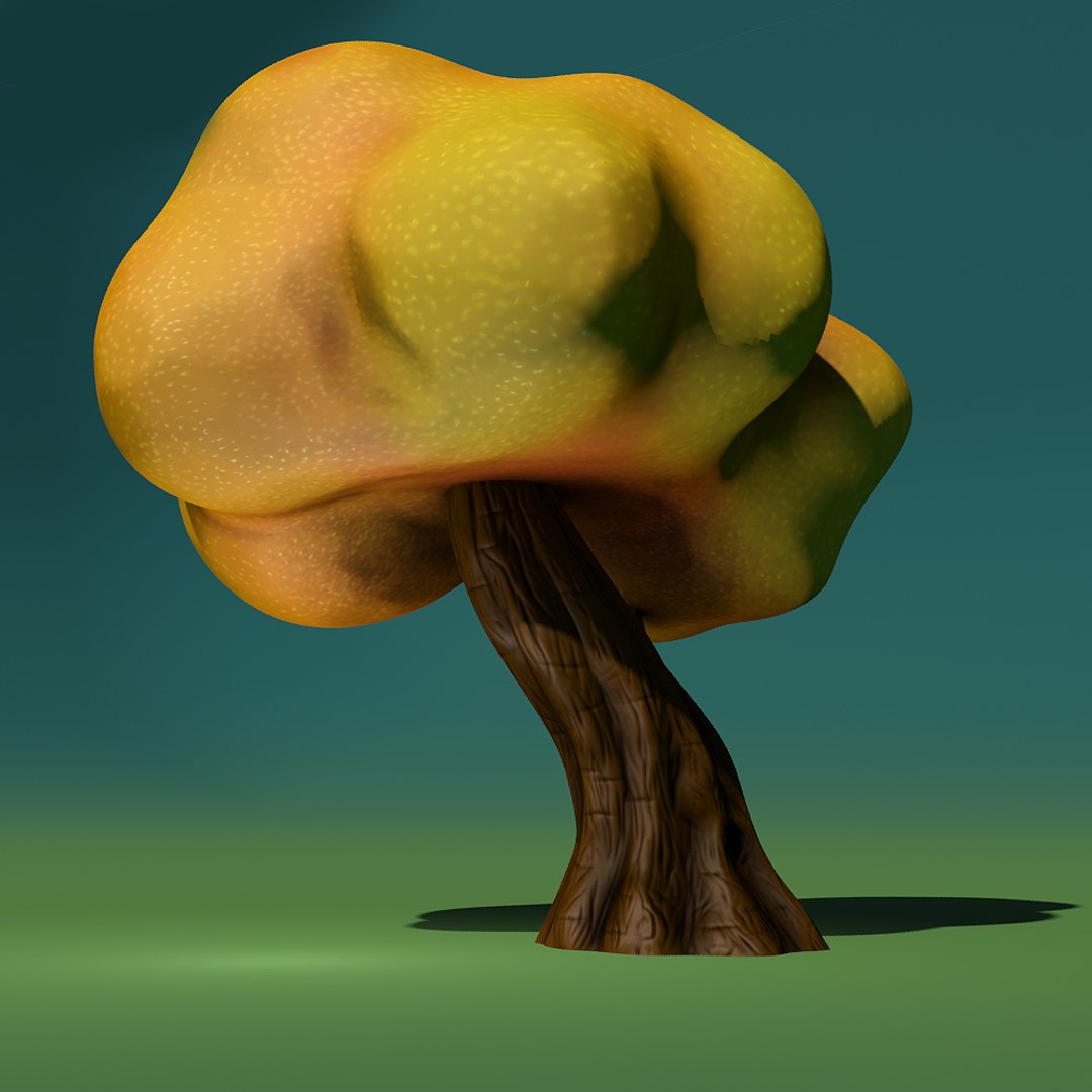 3ds Max Cartoon Tree
