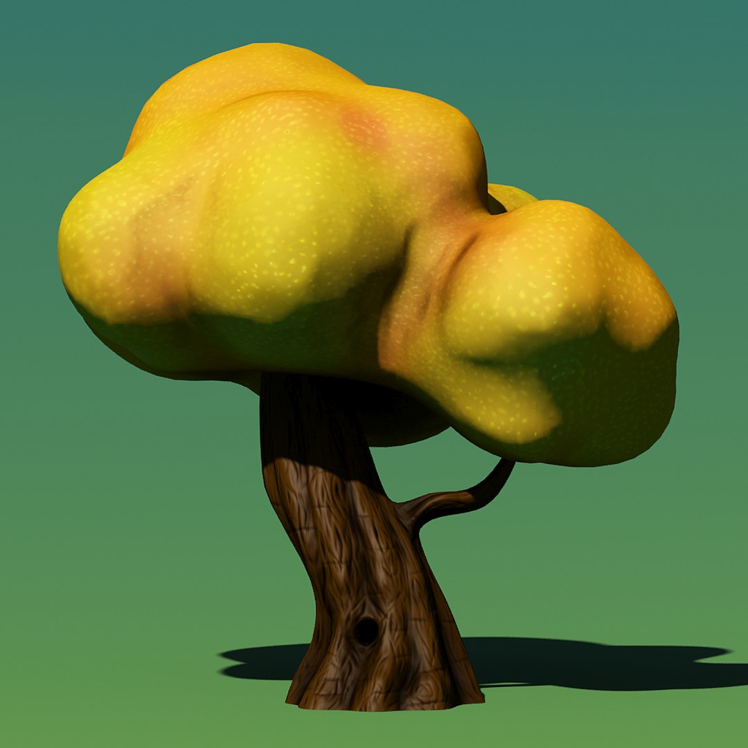 3ds Max Cartoon Tree