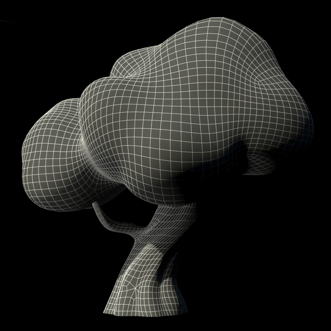 3ds Max Cartoon Tree