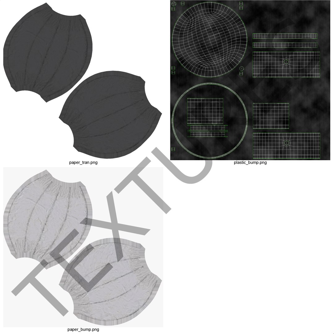 paper lantern design 3d model