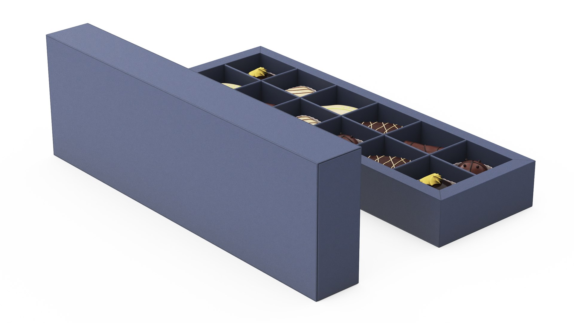 3D Box Of Handmade Chocolates True Choco Model - TurboSquid 2066145