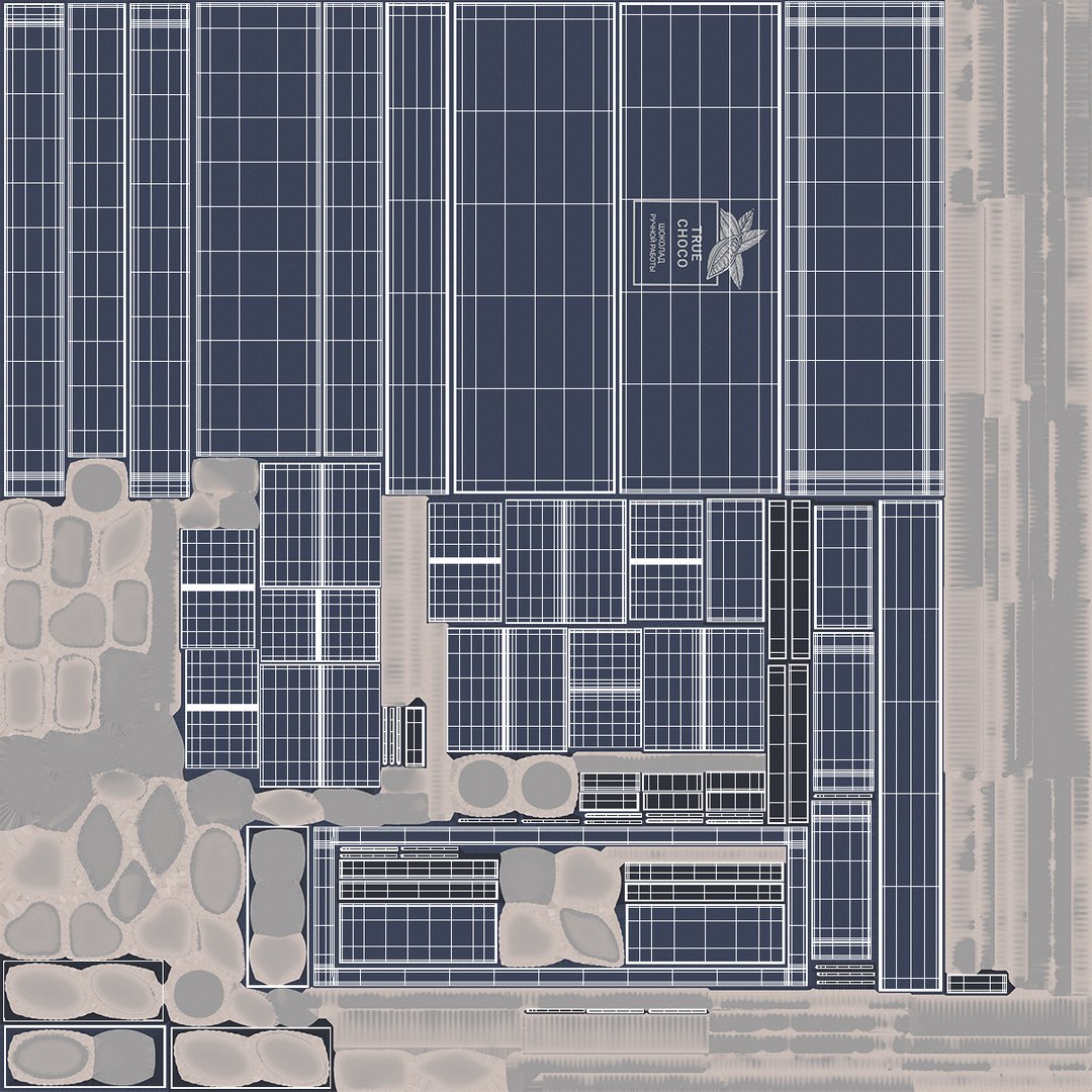 3D Box Of Handmade Chocolates True Choco Model - TurboSquid 2066145