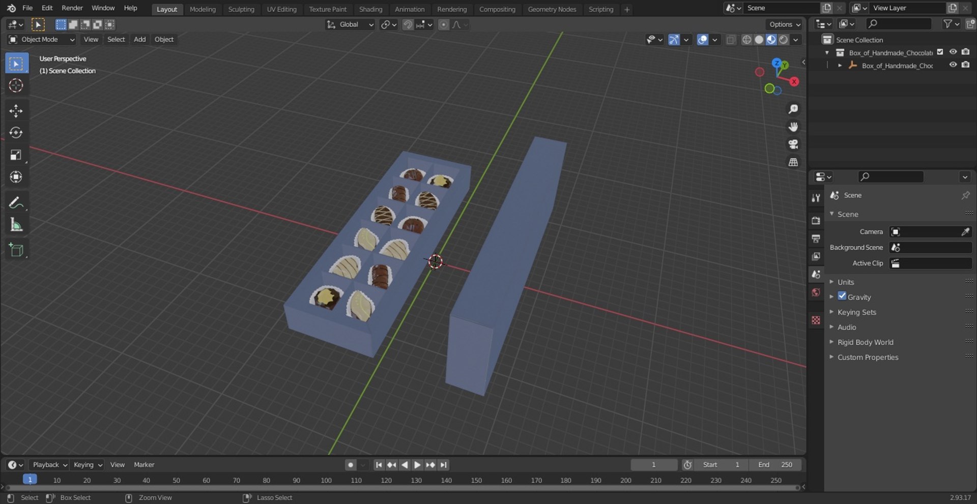 3D Box Of Handmade Chocolates True Choco Model - TurboSquid 2066145