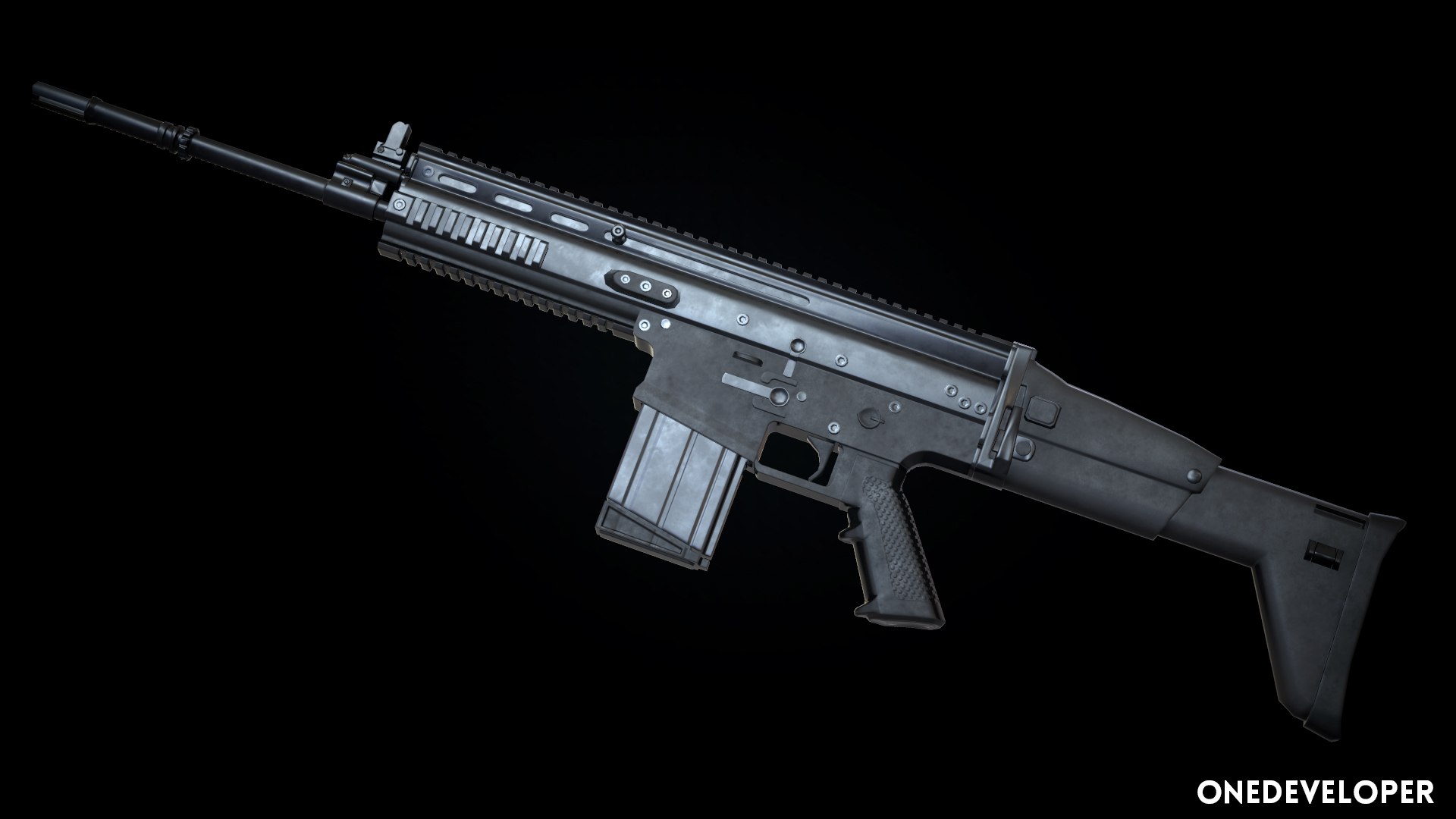 3D Fn Scar - TurboSquid 1208535