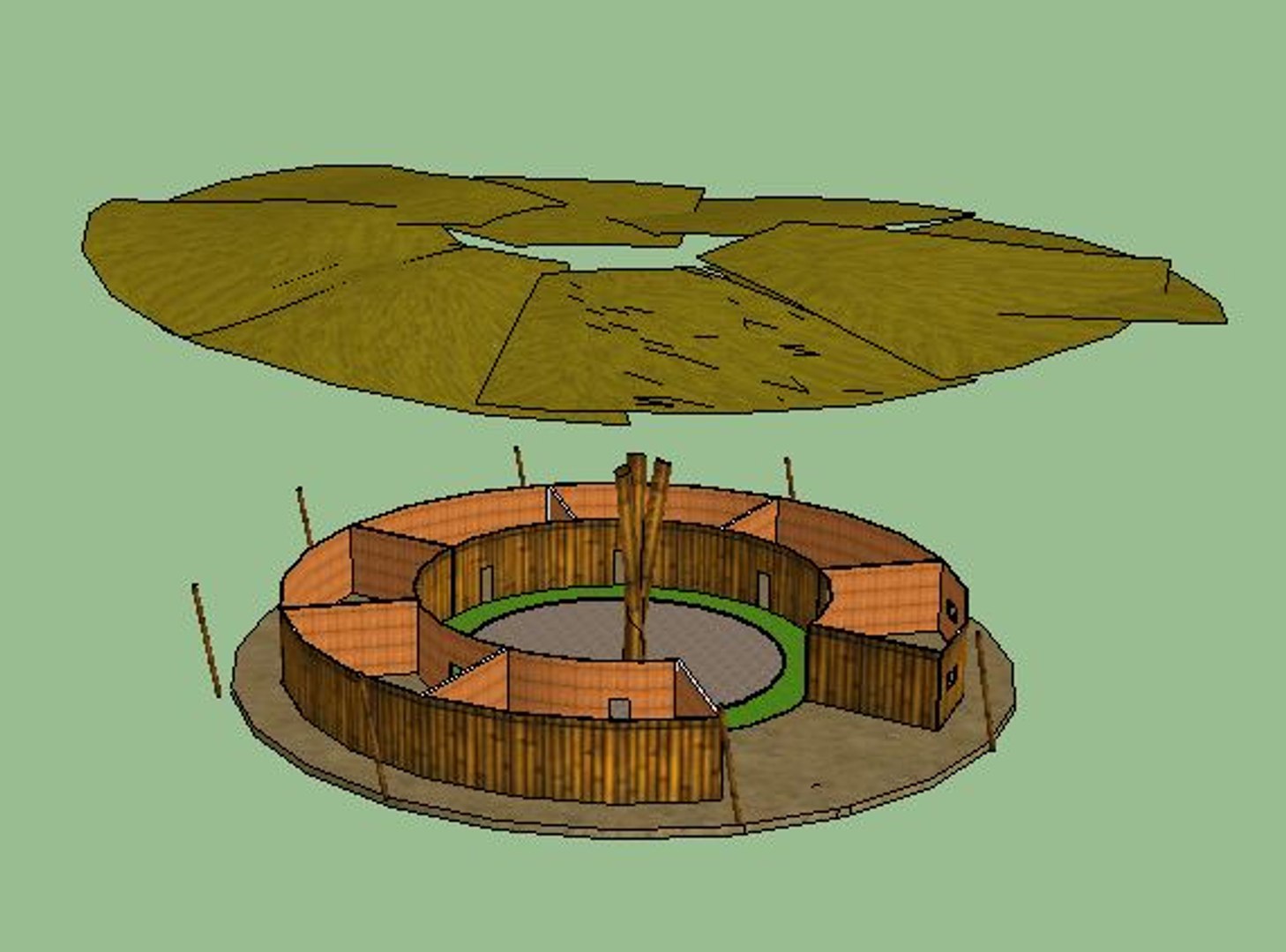 3d Model Of Green School