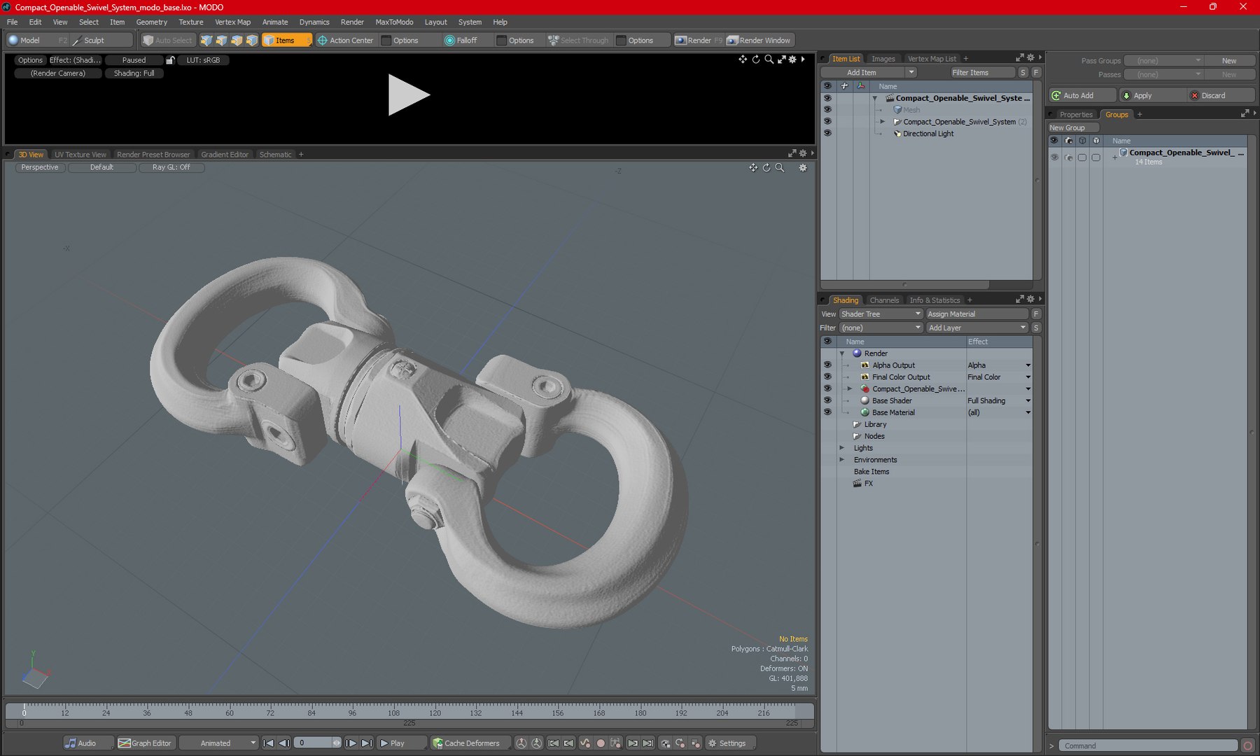 3D Compact Openable Swivel System - TurboSquid 2051156