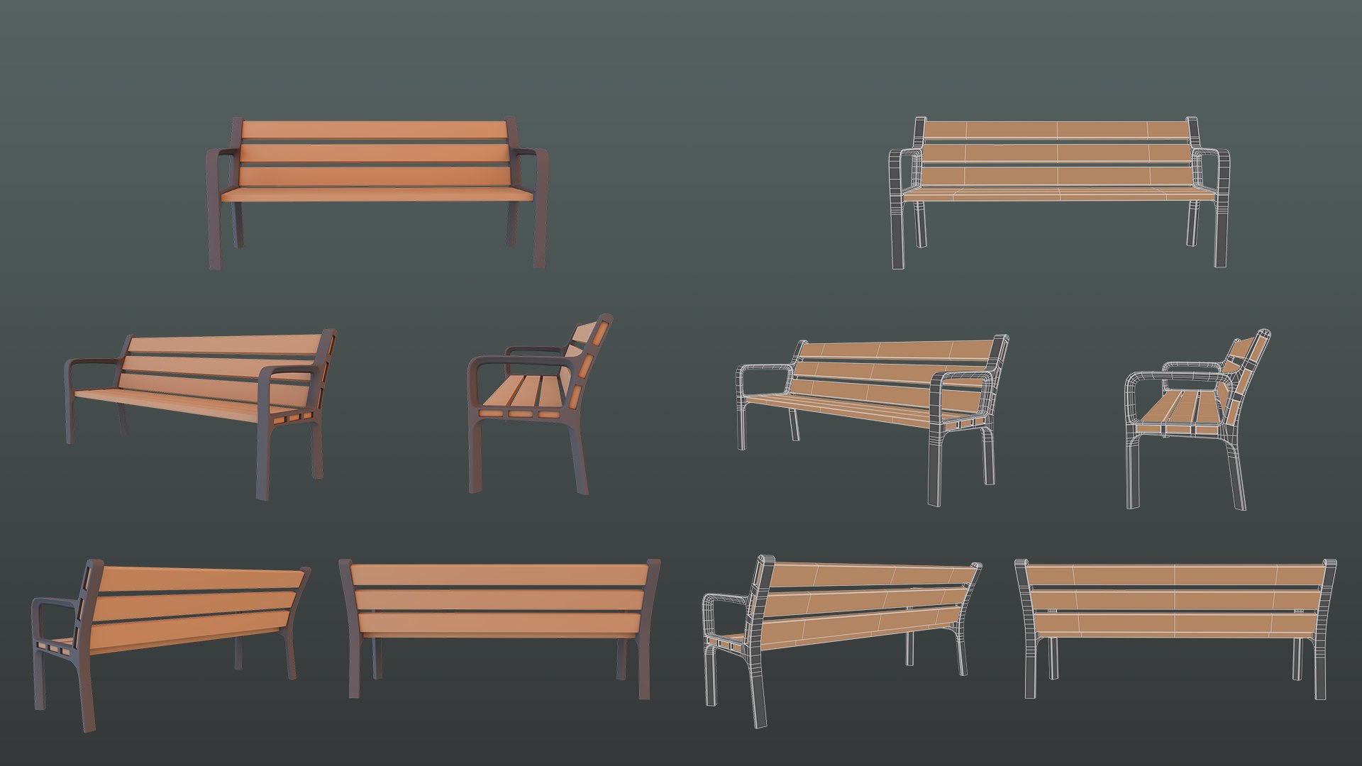BENCH Model - TurboSquid 2288565