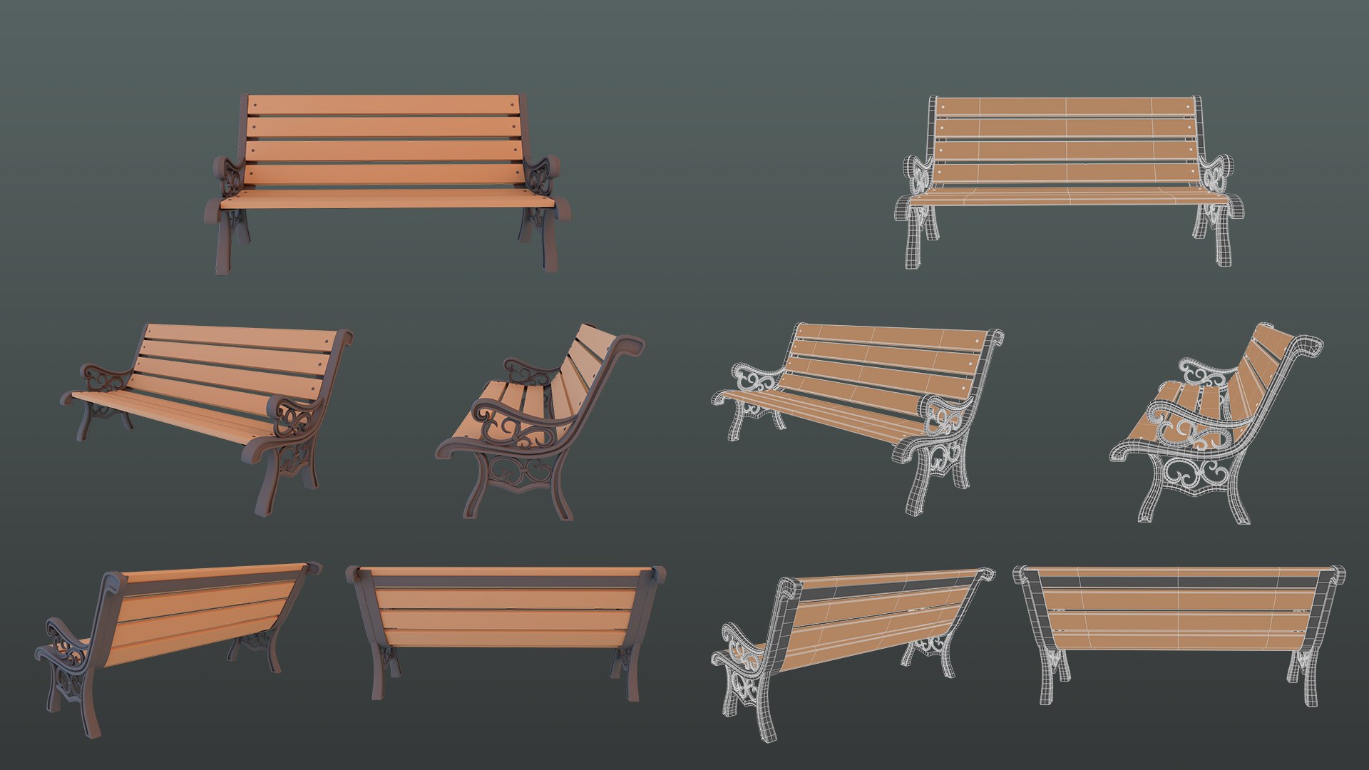 BENCH Model - TurboSquid 2288565