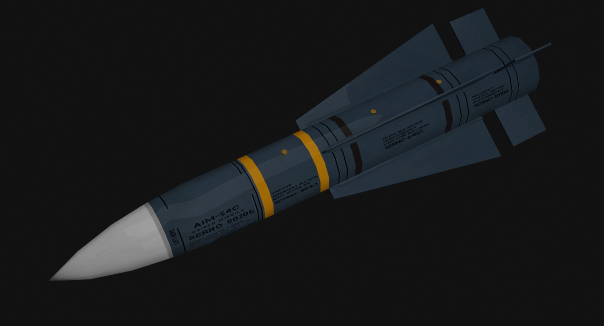3d model aim-54 phoenix missile