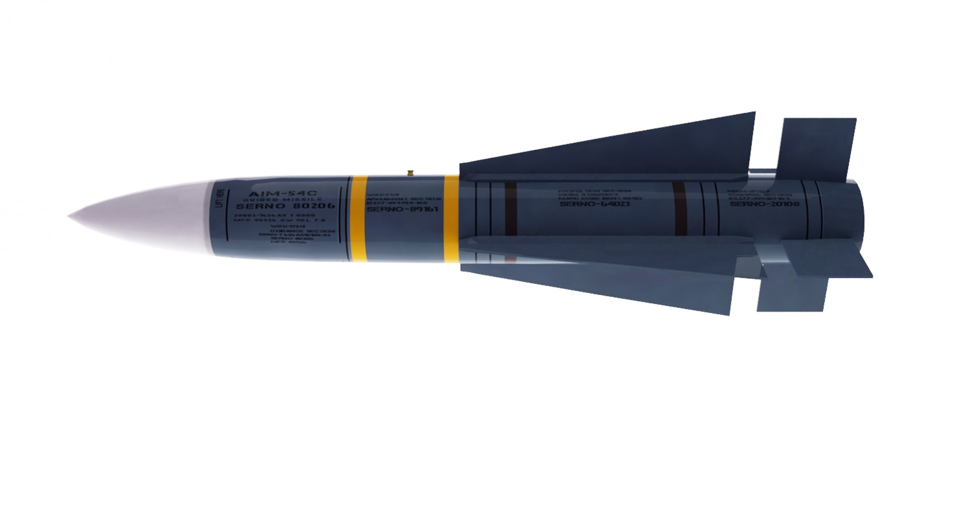 3d Model Aim-54 Phoenix Missile