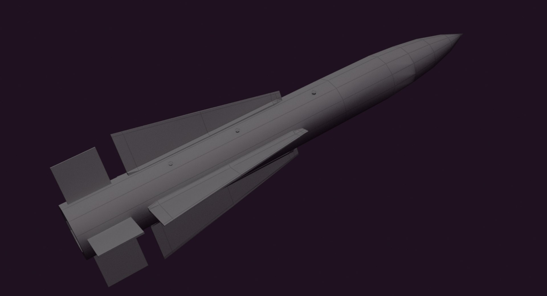 3d Model Aim-54 Phoenix Missile