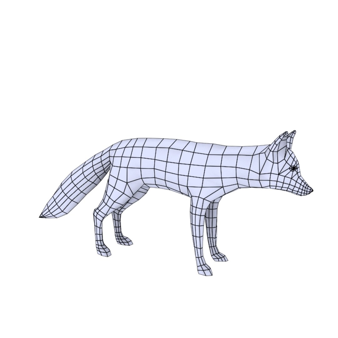 3D Fox - TurboSquid 1170072