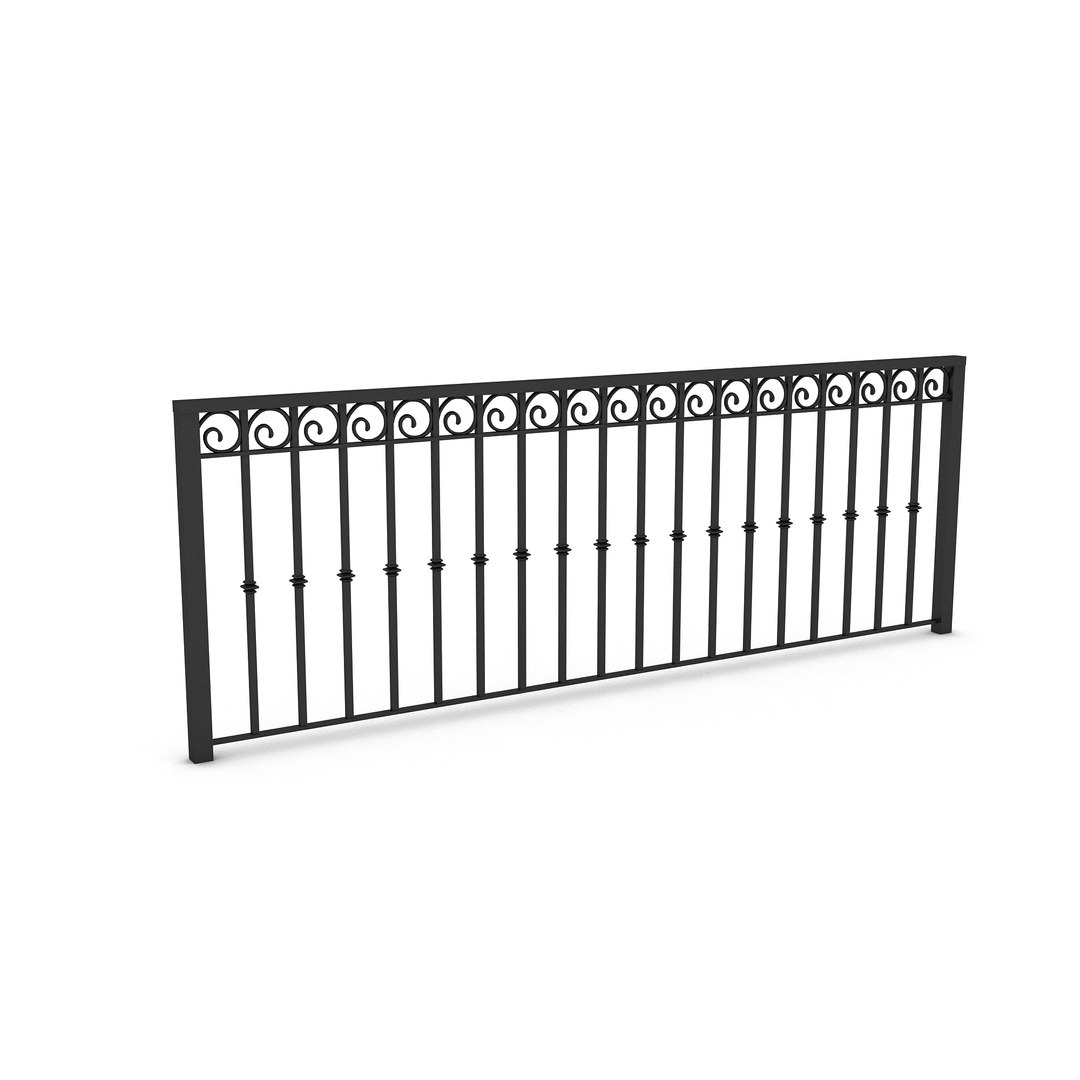 3D Modern Railing 07 - TurboSquid 1861269