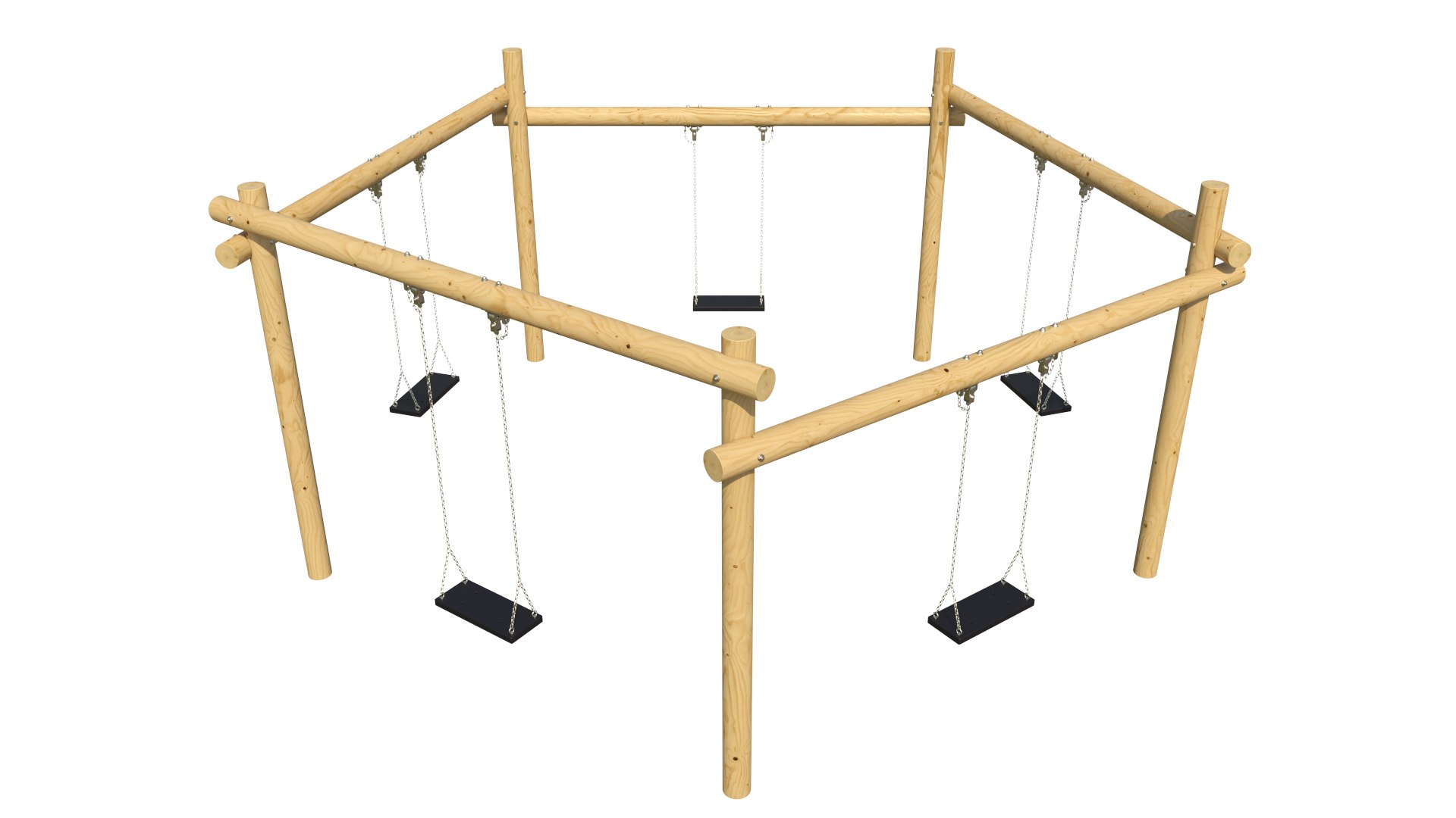 3D Wooden Swing Model - TurboSquid 1859939