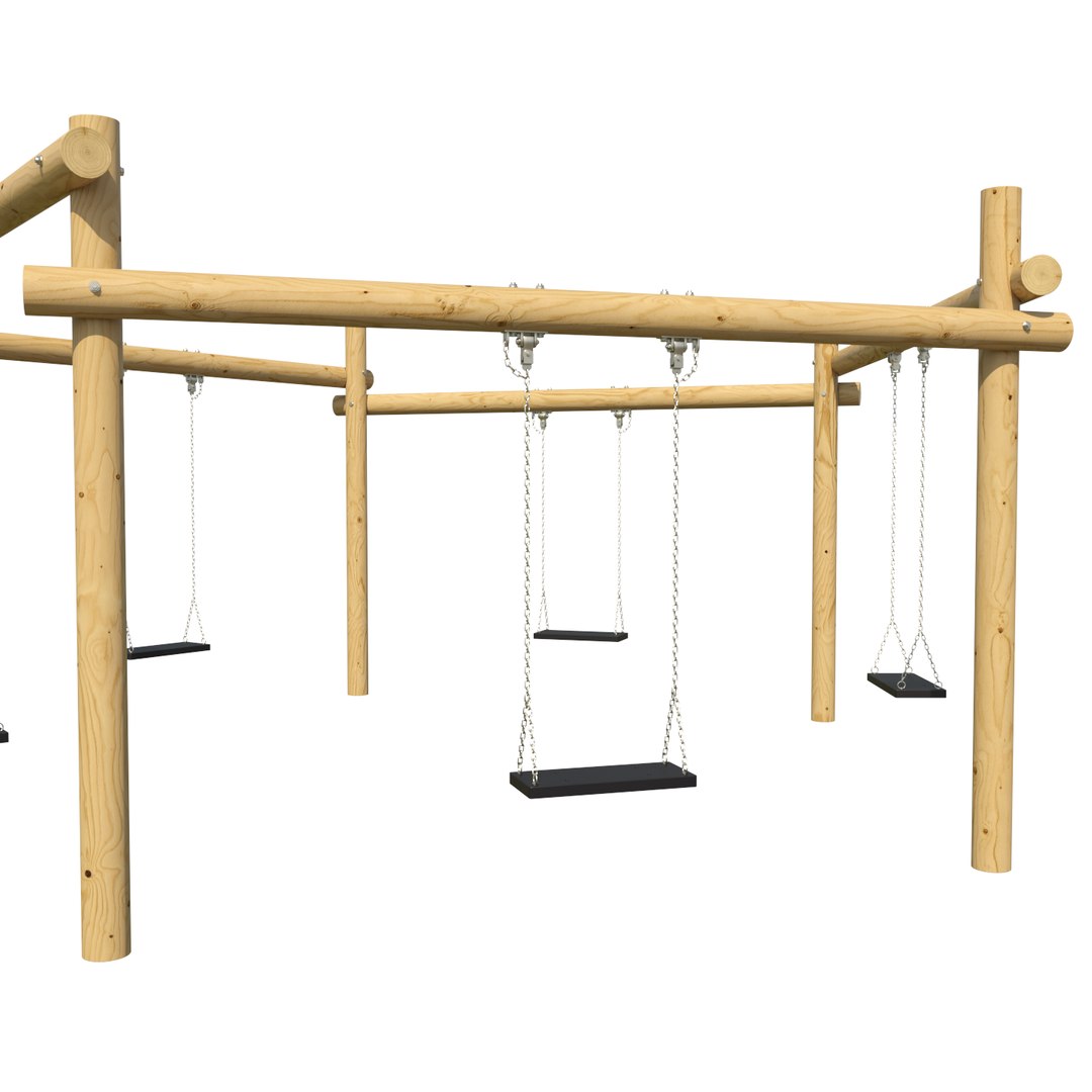 3D Wooden Swing Model - TurboSquid 1859939