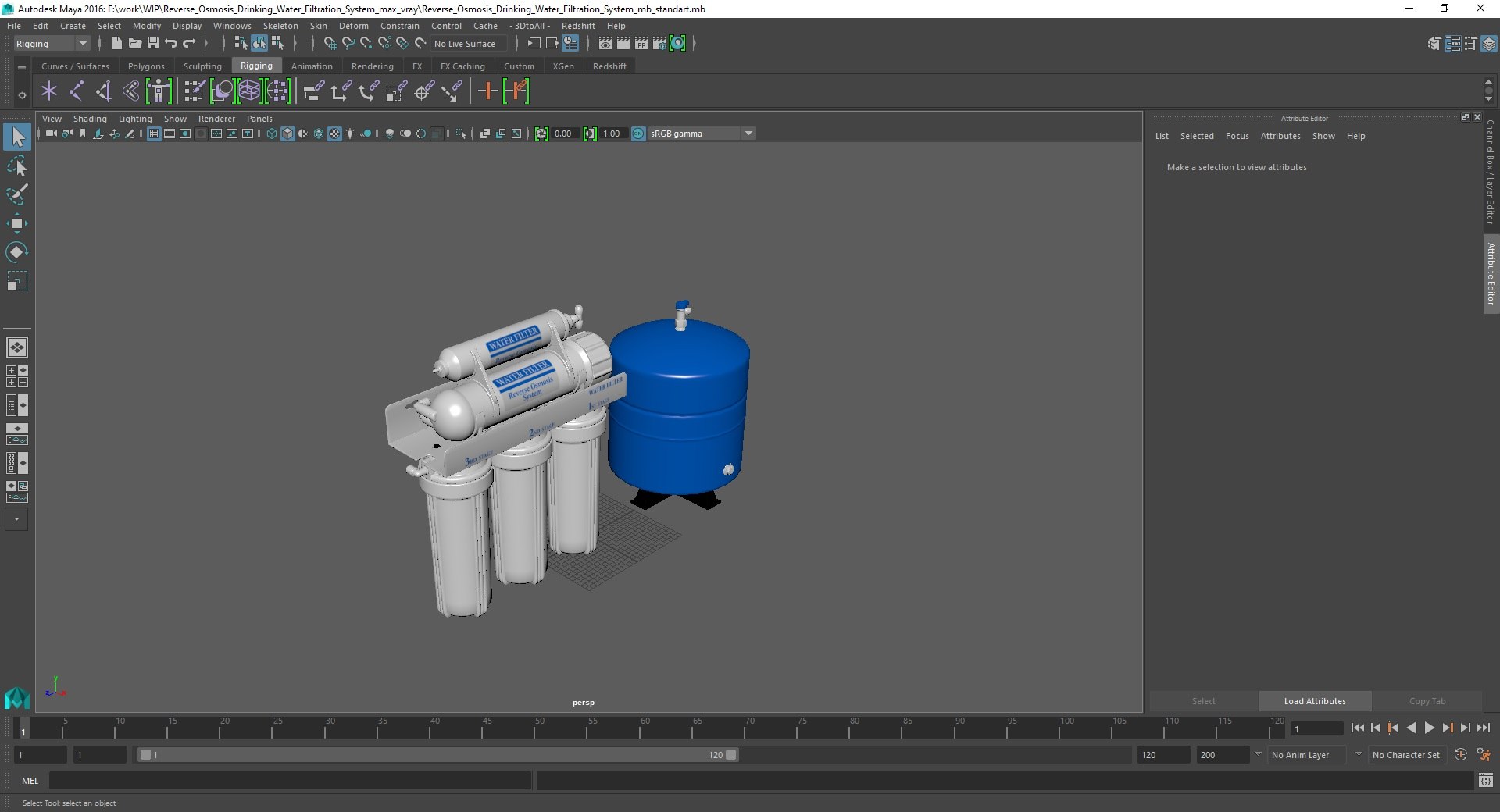 3D model Reverse Osmosis Drinking Water Filtration System - TurboSquid ...