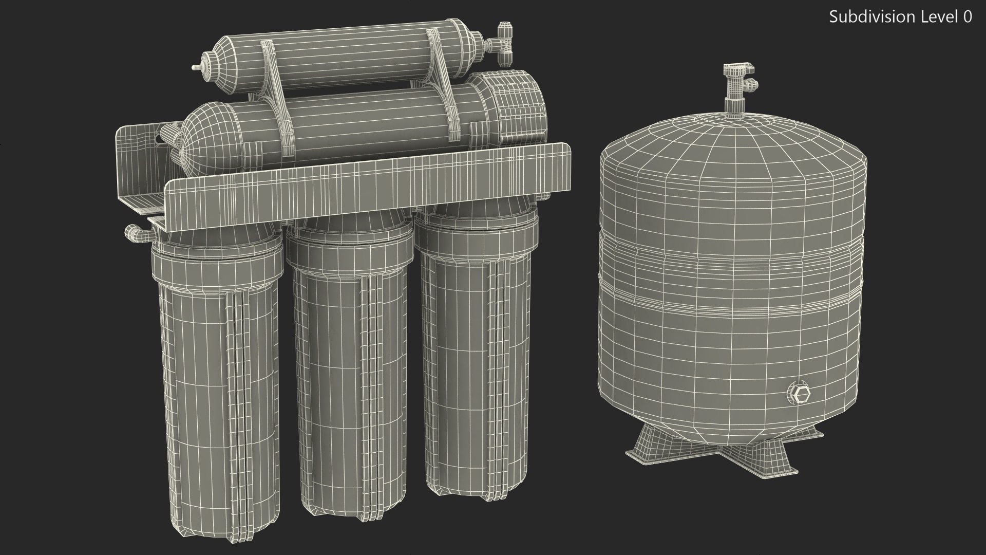 3D model Reverse Osmosis Drinking Water Filtration System - TurboSquid ...