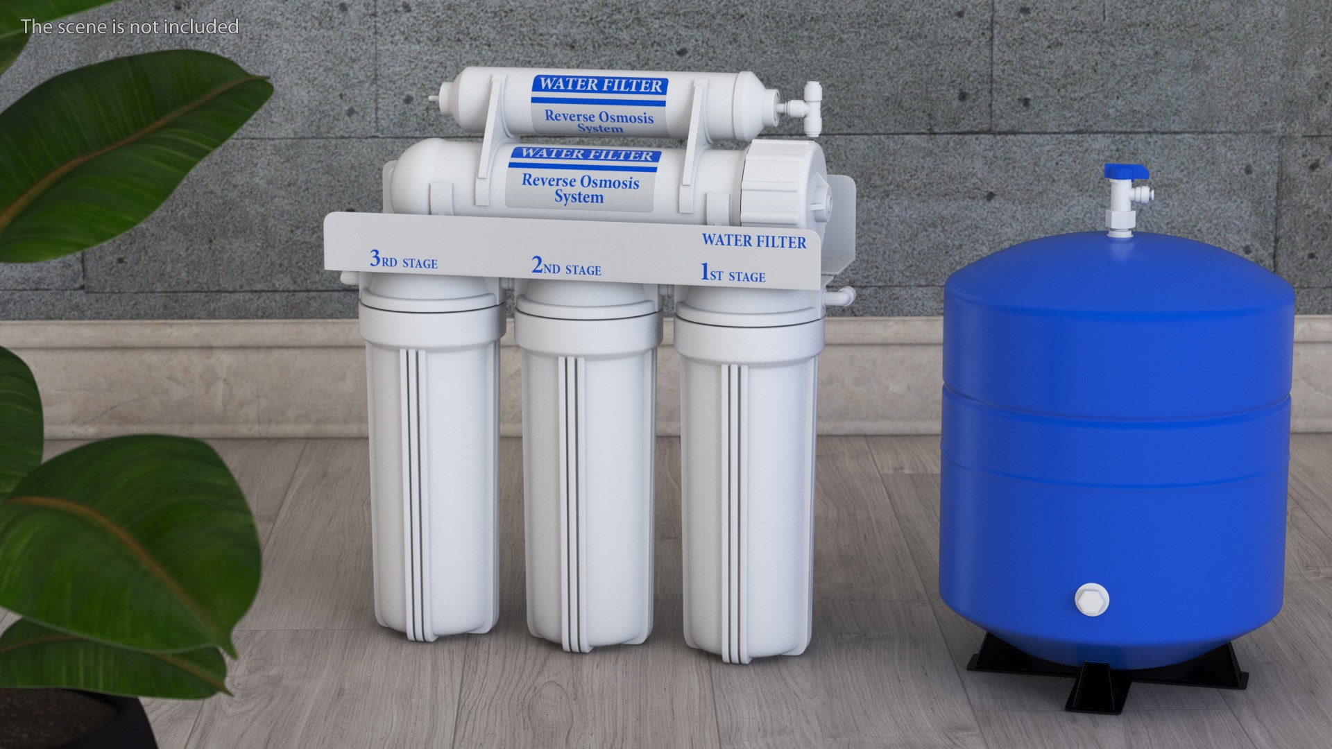 3D Model Reverse Osmosis Drinking Water Filtration System - TurboSquid ...
