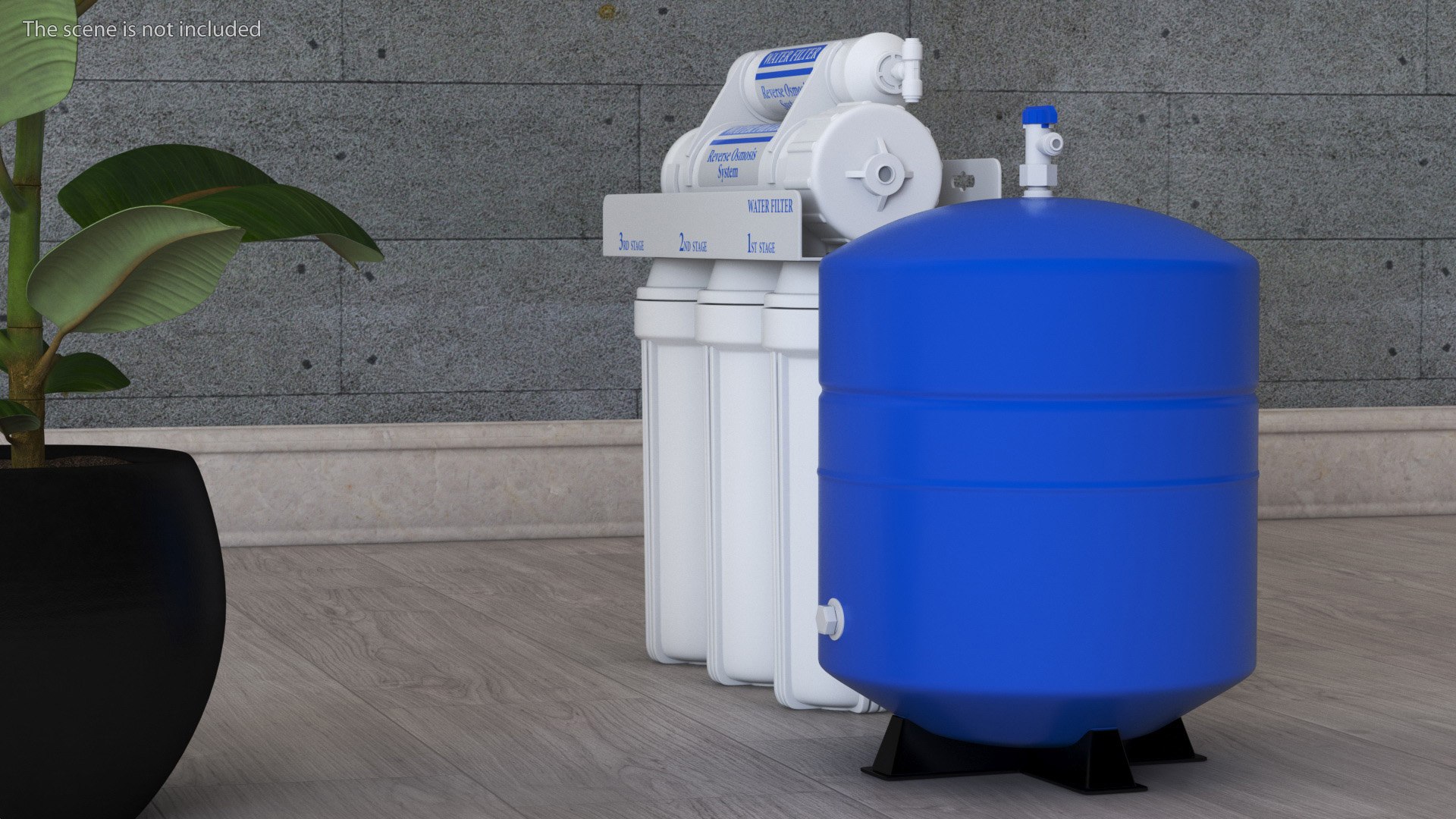 3D model Reverse Osmosis Drinking Water Filtration System - TurboSquid ...