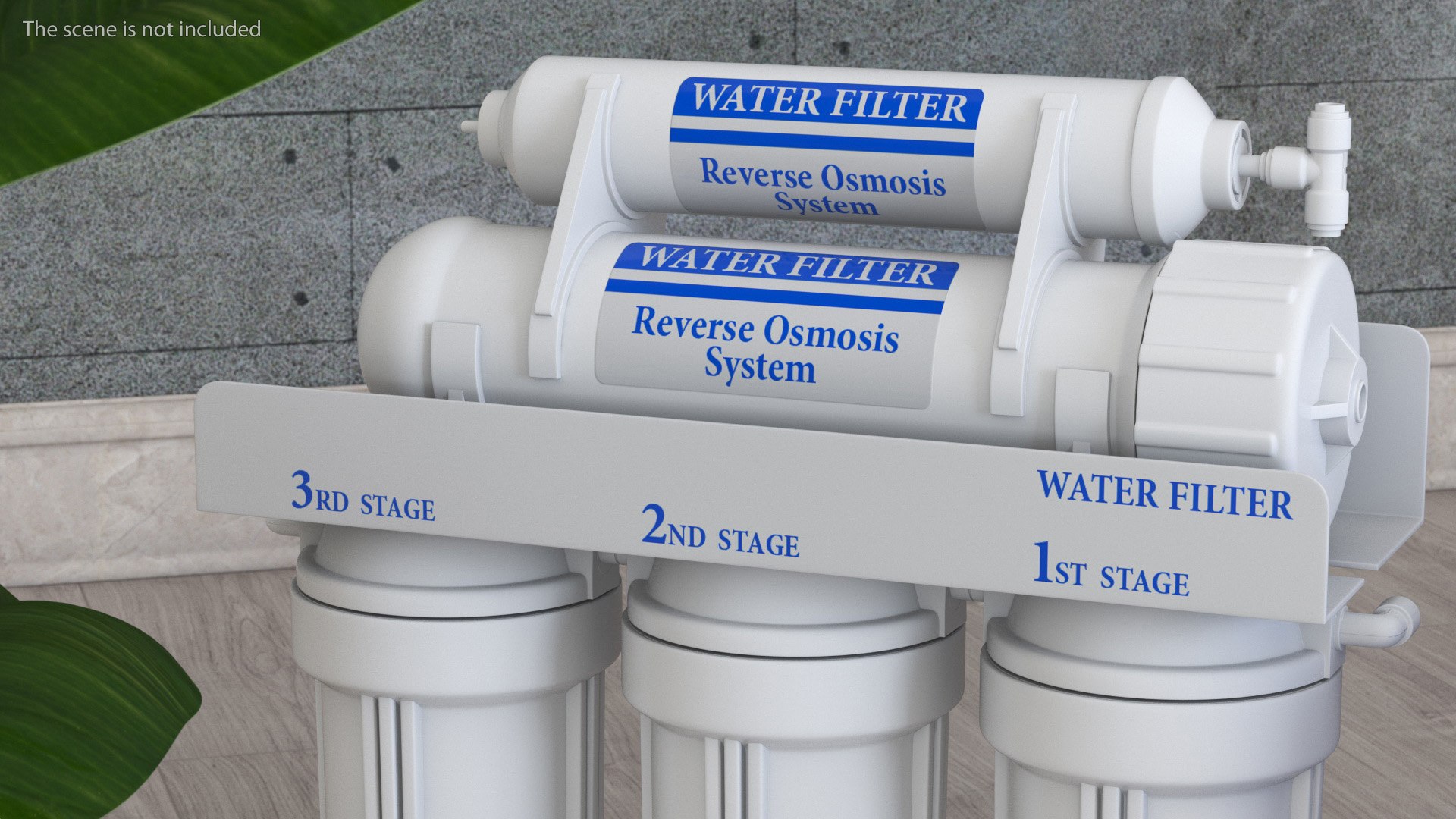 3D model Reverse Osmosis Drinking Water Filtration System - TurboSquid ...