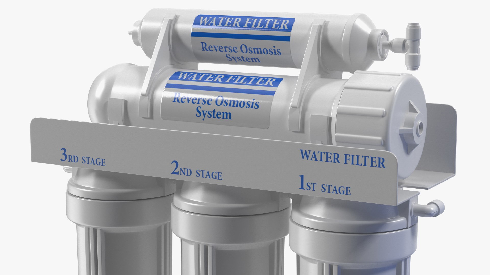 3D model Reverse Osmosis Drinking Water Filtration System - TurboSquid ...