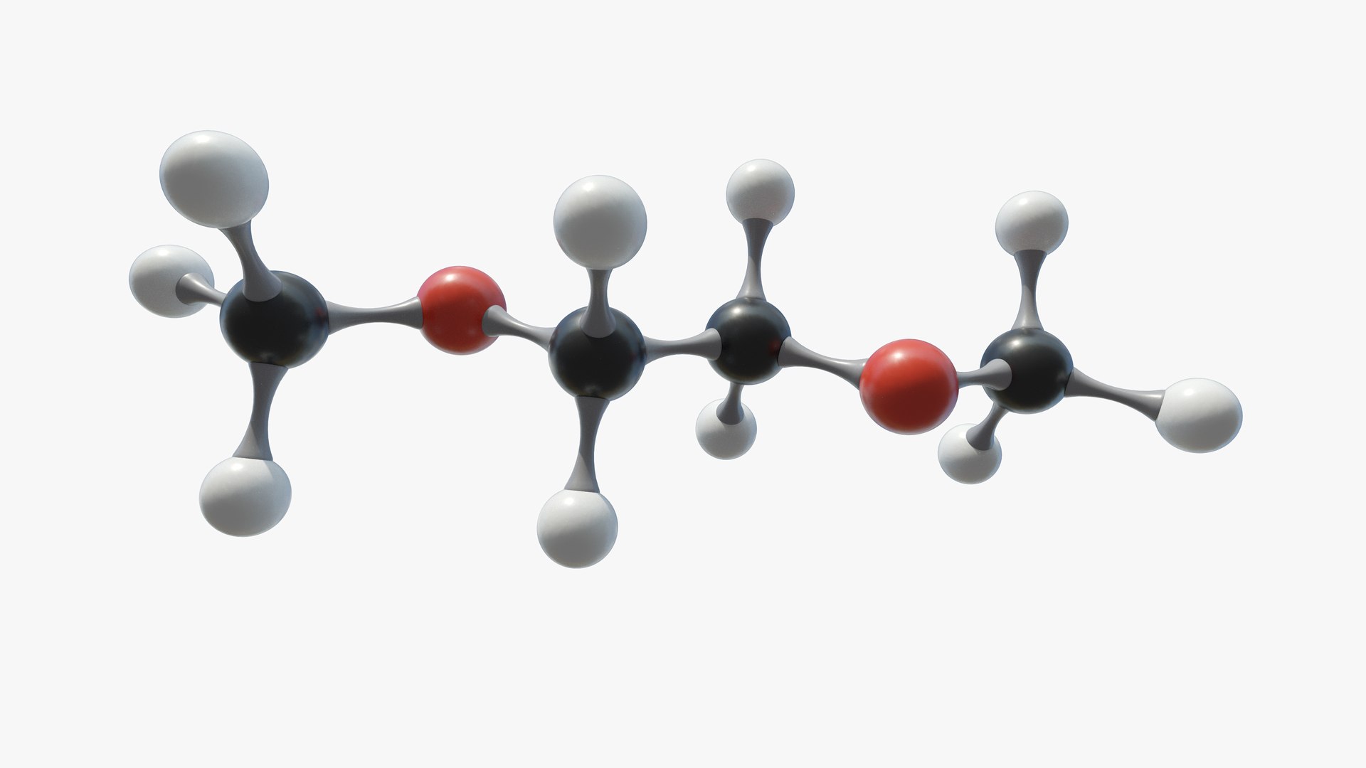 3D Dimethoxyethane Molecule With PBR 4K 8K Model - TurboSquid 1943241