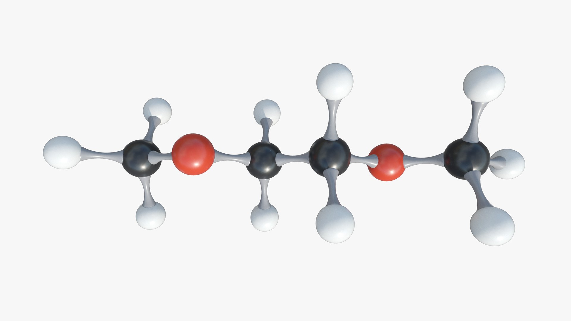 3D Dimethoxyethane Molecule With PBR 4K 8K Model - TurboSquid 1943241