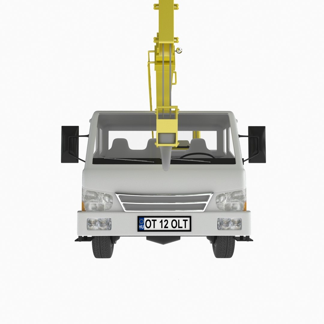 3d T Mini Truck Crane Model