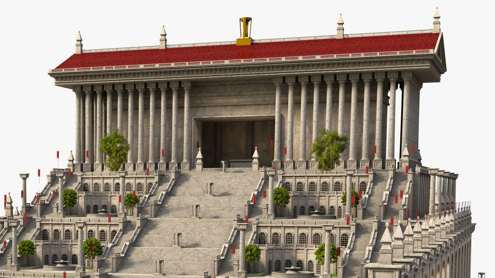 Temple Of Artemis Building 3D - TurboSquid 2195990