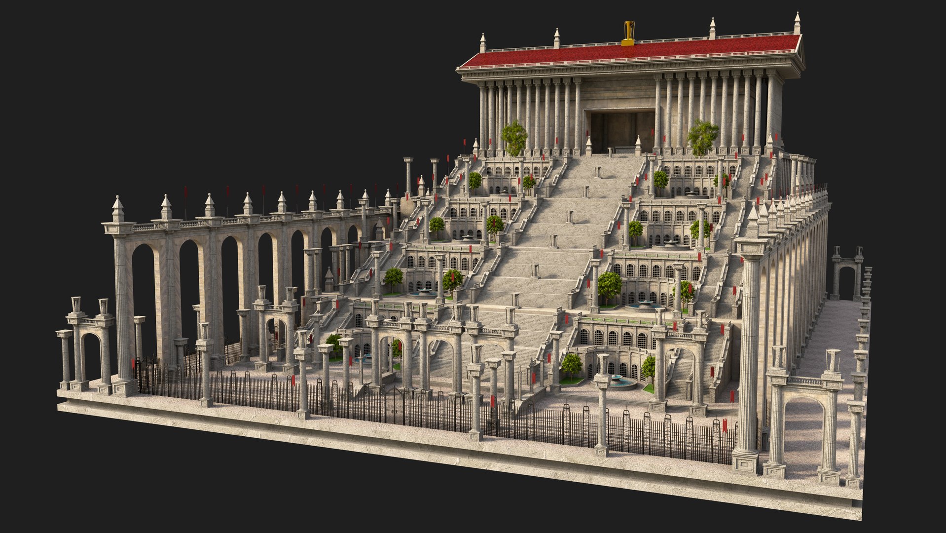 Temple Of Artemis Building 3D - TurboSquid 2195990