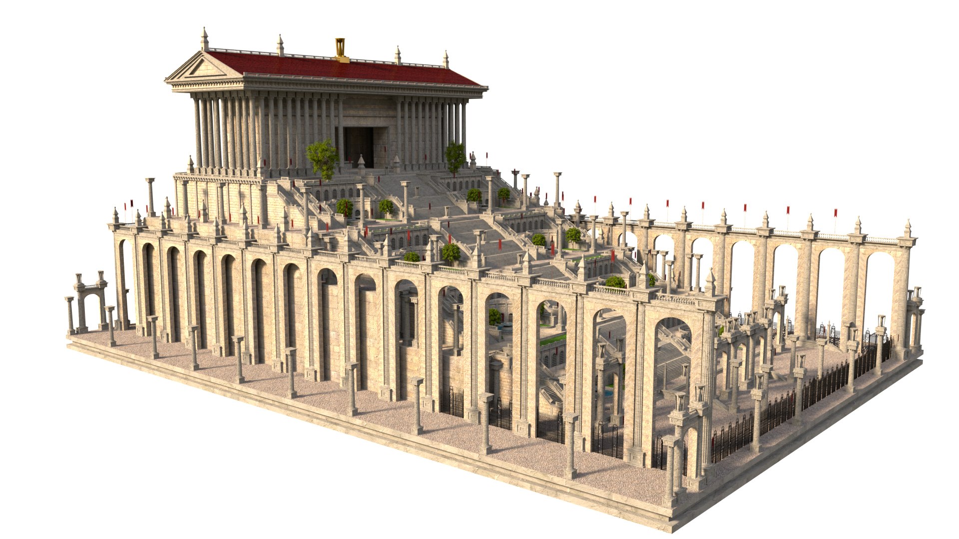 Temple Of Artemis Building 3D - TurboSquid 2195990