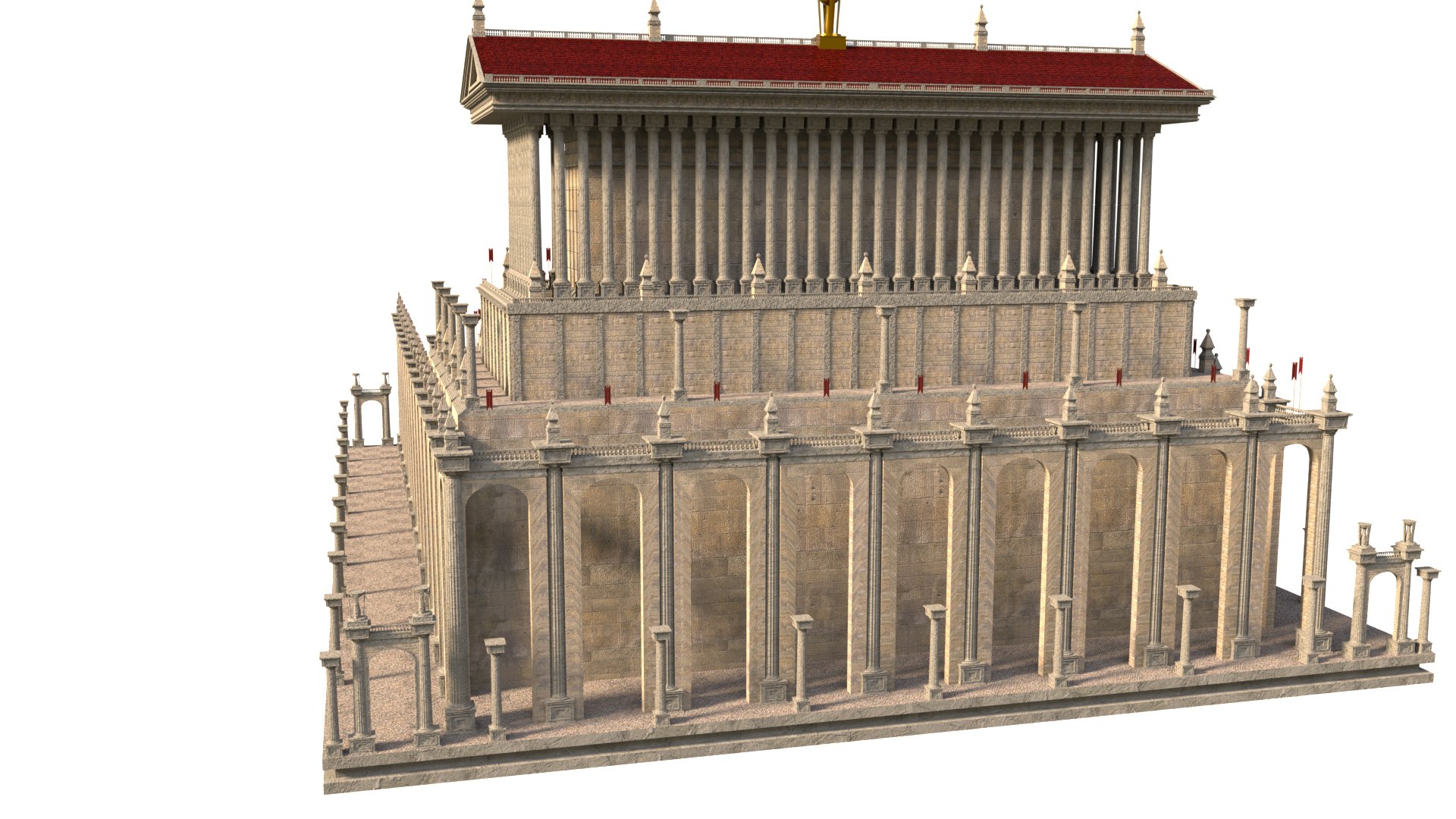 Temple Of Artemis Building 3D - TurboSquid 2195990