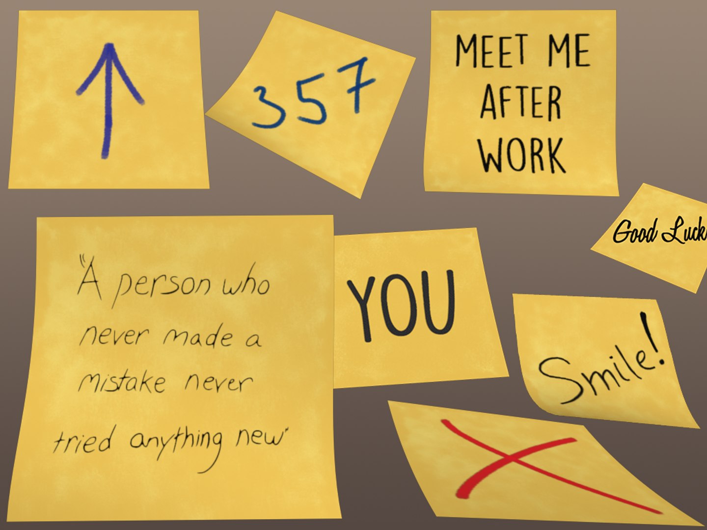 Postit Notes Model - TurboSquid 1334184