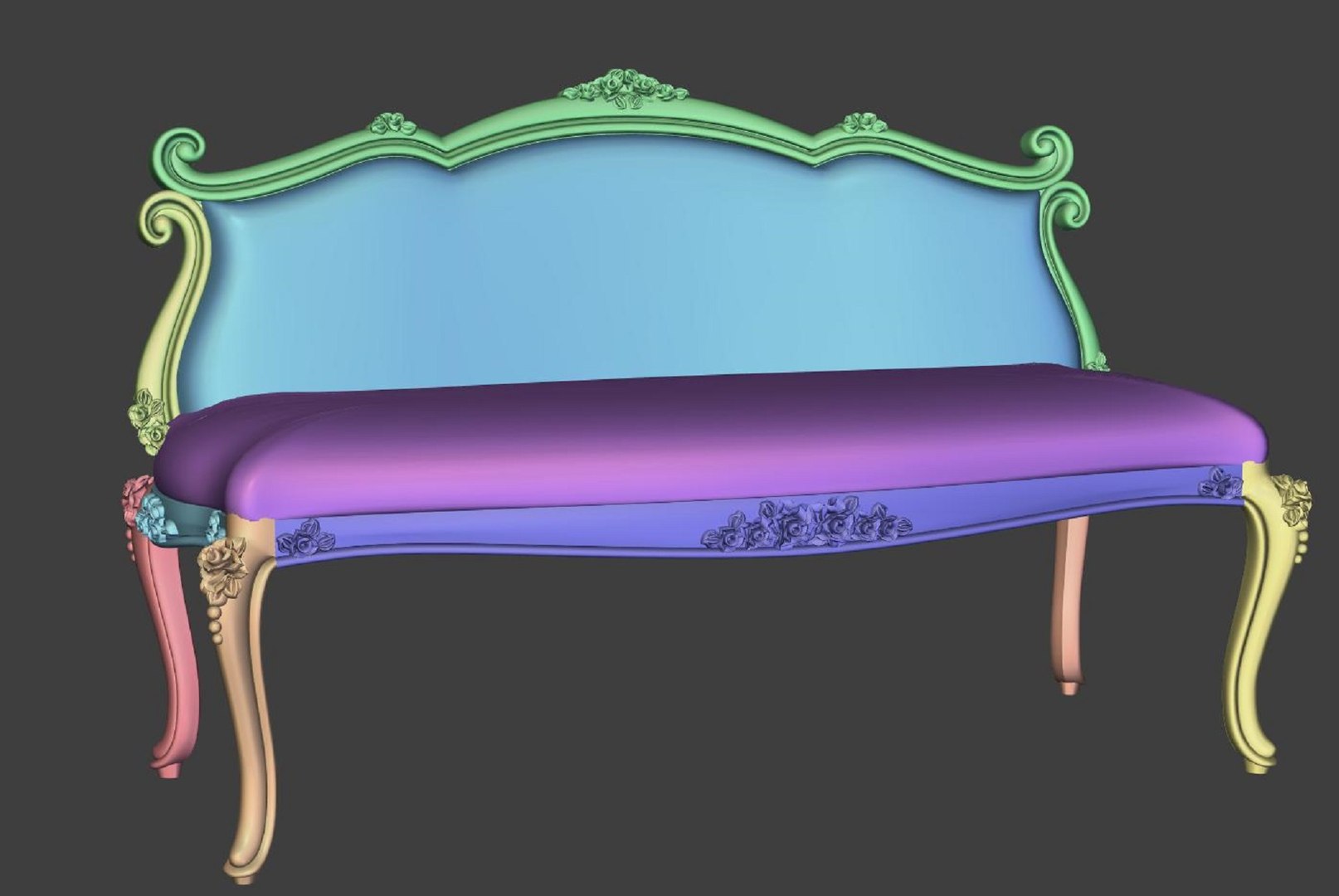 Canape 3d Model For Cnc 02 3D Model - TurboSquid 2079849