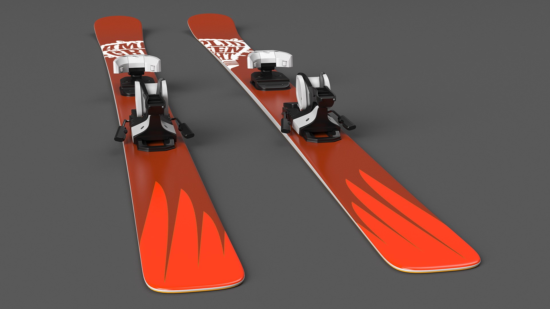 3D Snow Ski System with Ski Bindings - TurboSquid 2183293