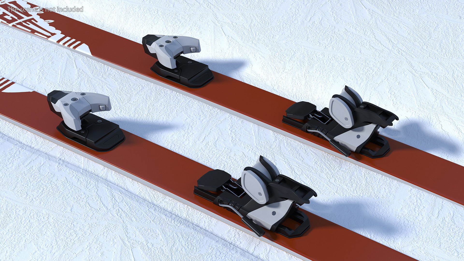 3D Snow Ski System With Ski Bindings - TurboSquid 2183293