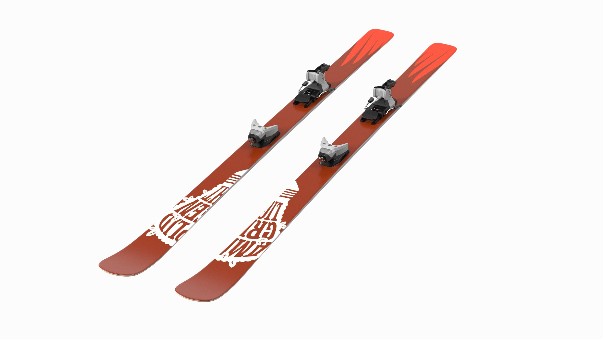 3D Snow Ski System With Ski Bindings - TurboSquid 2183293