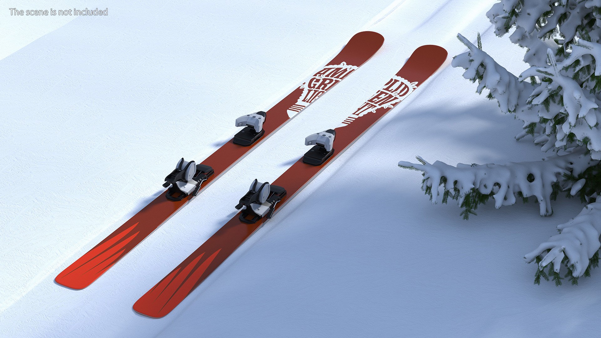 3D Snow Ski System With Ski Bindings - TurboSquid 2183293