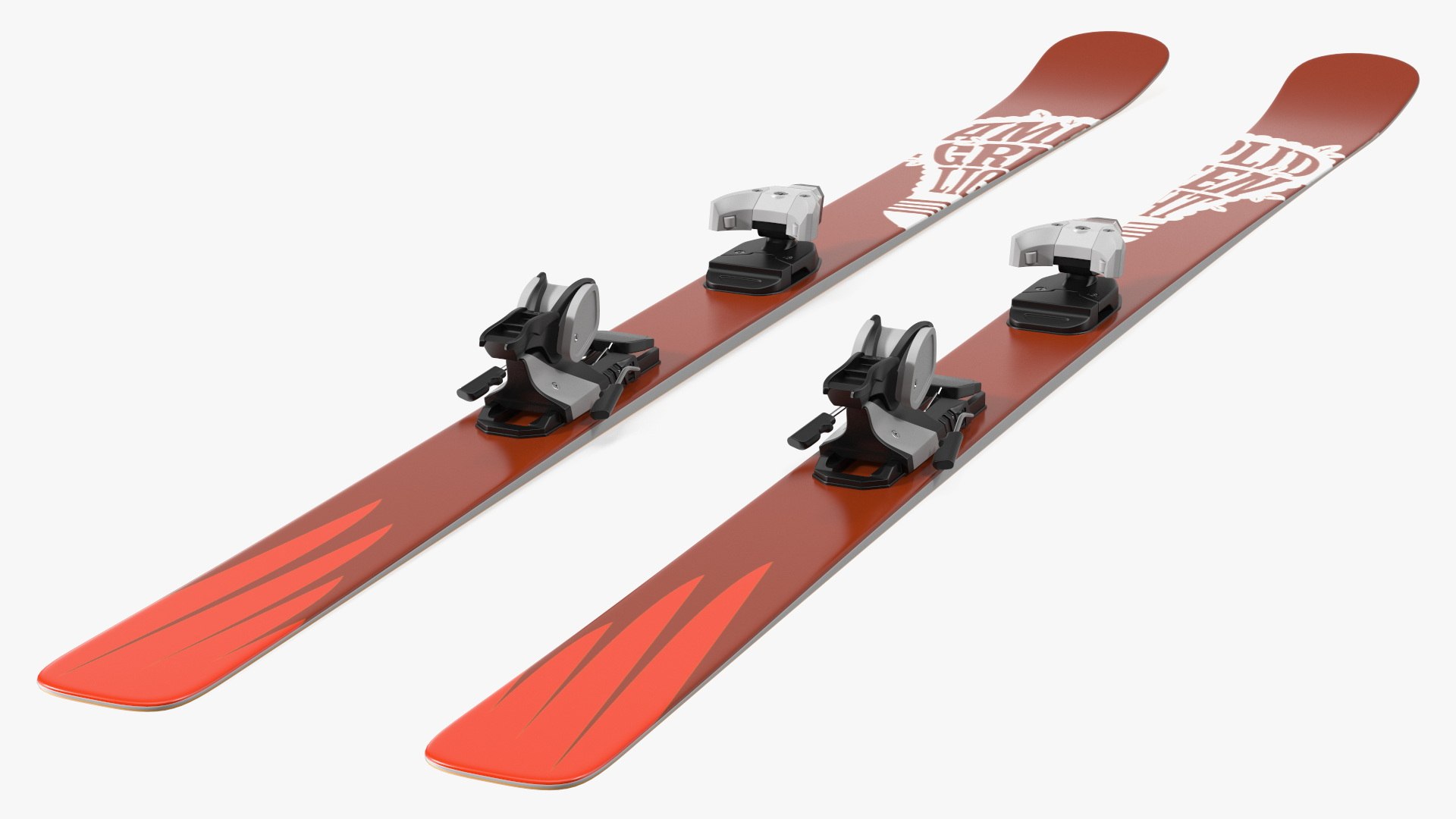 3D Snow Ski System With Ski Bindings - TurboSquid 2183293
