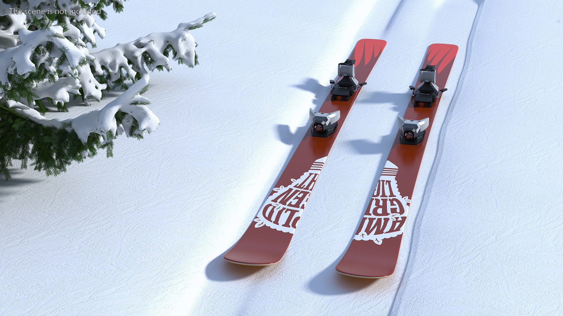 3D Snow Ski System With Ski Bindings - TurboSquid 2183293