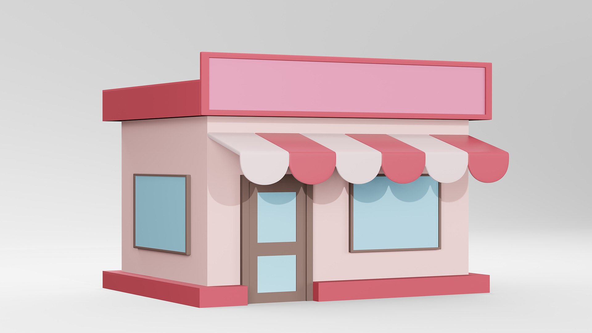 3D Store Cartoon Cute Model - TurboSquid 1684061