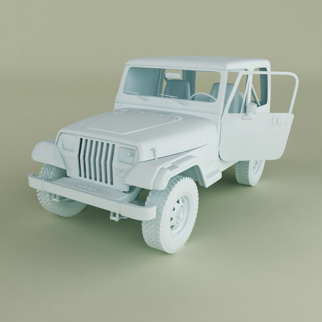 Jeep YJ Wrangler 3D - TurboSquid 2130021