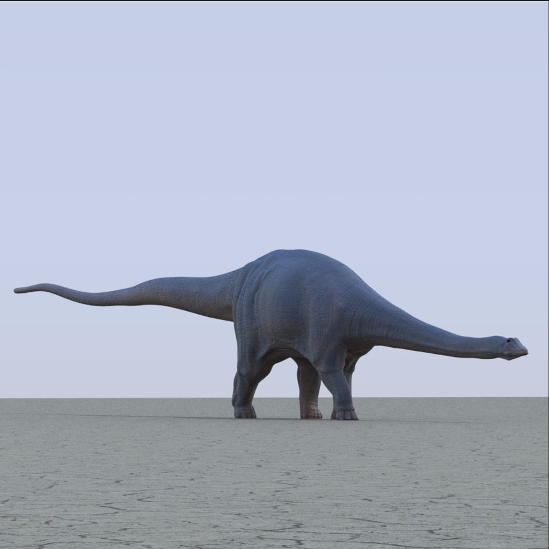 diplodocus dinosaur obj