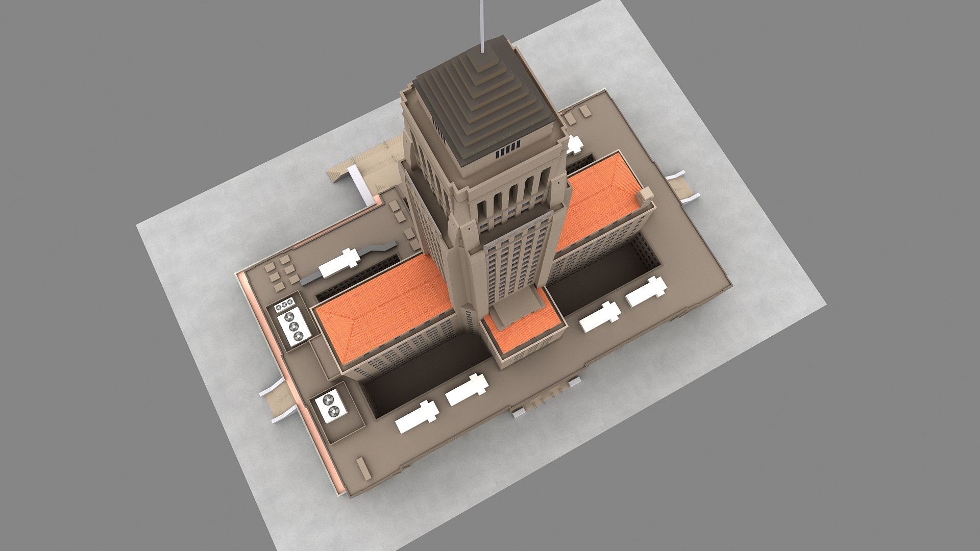 3D Los Angeles City Hall Model - TurboSquid 1730268