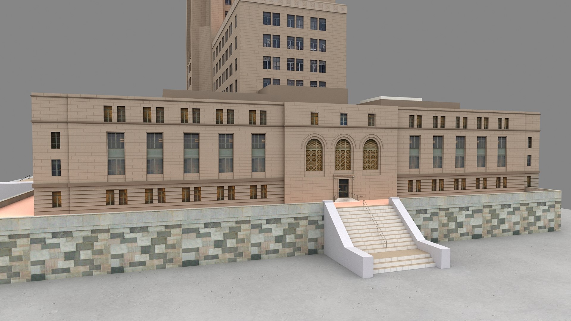 3D Los Angeles City Hall Model - TurboSquid 1730268